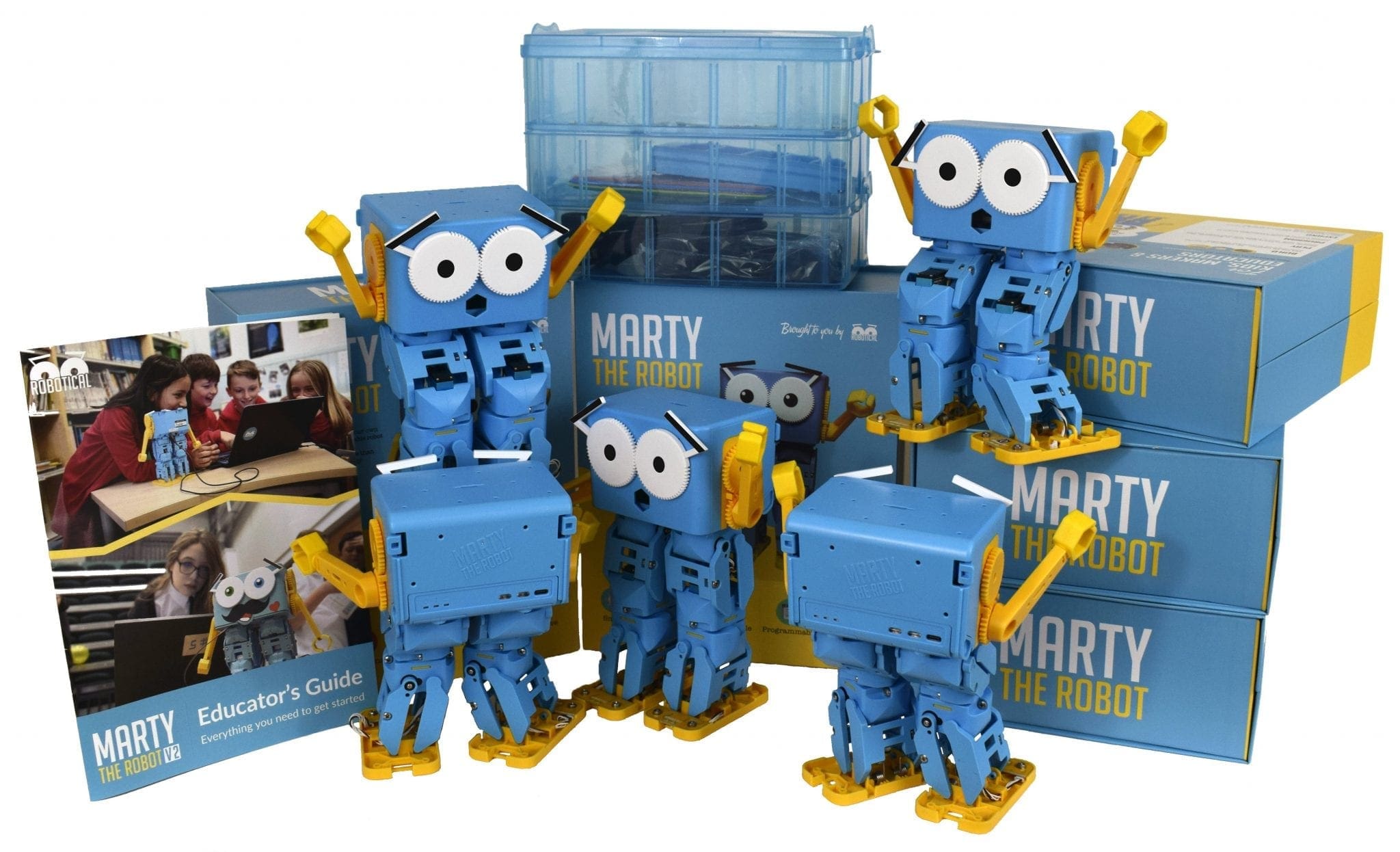 Marty the Robot V2 - the walking, dancing, coding companion | Robotical